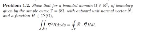 solved problem 1 2 show that for a bounded domain n2 € r2