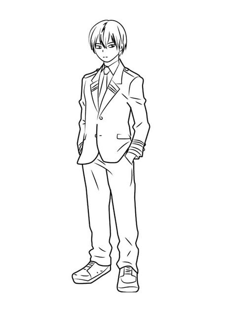 Shoto Todoroki Coloring Pages