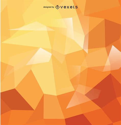 Baixar Vetor De Fundo Poligonal Abstrato Em Tons Laranja