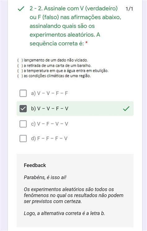 V Para Verdadeiro E F Para Falso LIBRAIN