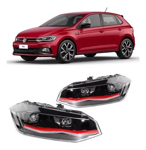 Par Farol Polo Virtus Gts Rline Tsi Msi Led Novo Original