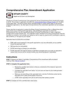 Fillable Online Amendments To The King County Comprehensive Plan Fax