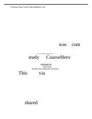 5 2 Peer Review Workshop Final Project Milestone Two Docx 1 Doc