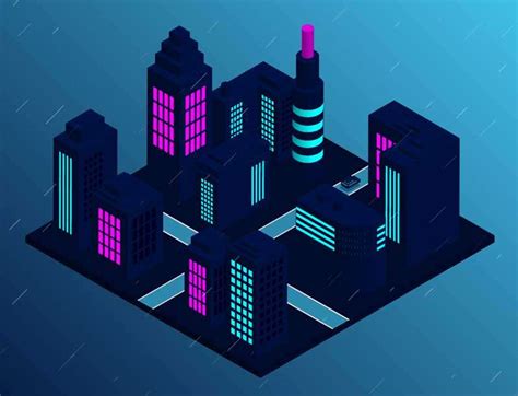 卡通的3d城市景观特效 站长素材 跟版网