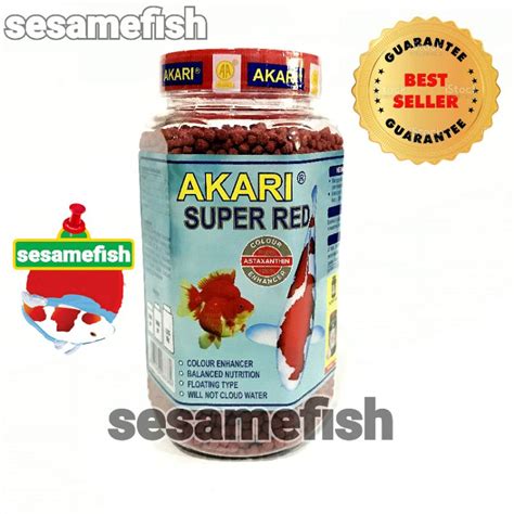 Jual Pellet AKARI SUPER RED 300gr 2mm Shopee Indonesia