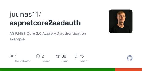 github juunas11 aspnetcore2aadauth asp core 2 0 azure ad authentication example