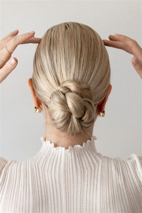Sleek Low Bun Hairstyle Perfect Weddings Bridal Prom Alex Gaboury