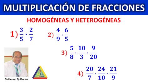 Multiplicacion De Fracciones Homogeneas Y Heterogeneas Doovi The Best
