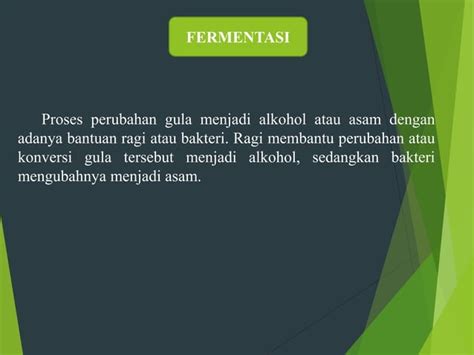 Fermentasi Keju Proses Respirasi Anaerob PPT