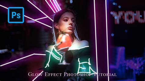 Glow Effect Photoshop Tutorial Glowing Lines Easy YouTube