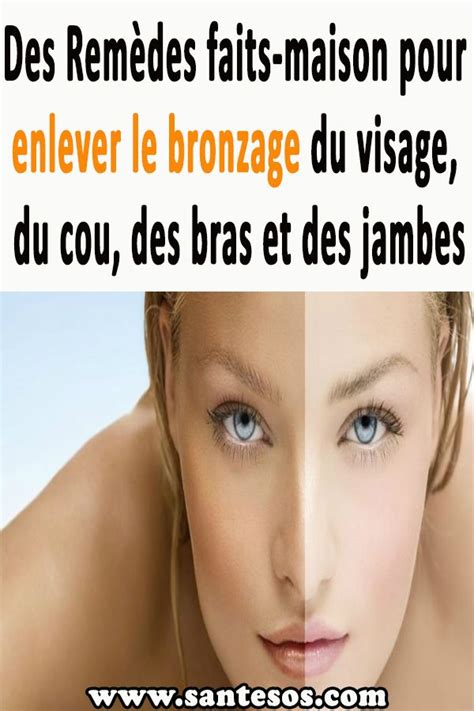 Des Remèdes faits maison pour enlever le bronzage du visage du cou