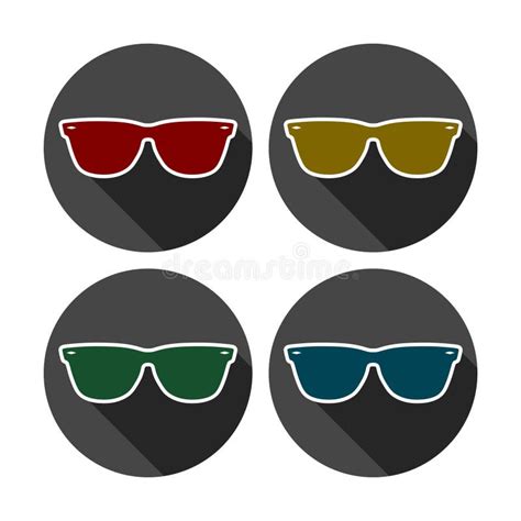 Icono de las gafas de sol ilustración del vector Ilustración de lente