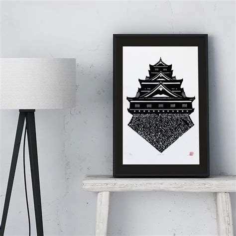Linogravure Kuro Jo Japon X Cm C Dric Fournier Illustrations
