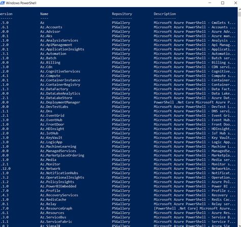 azure and co check your azure powershell az module installation