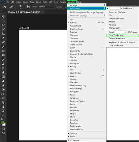 How To Use Customize Your Workspace In Photoshop