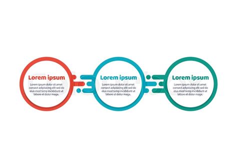 Three Circles Infographic Template Stock Vector Colourbox