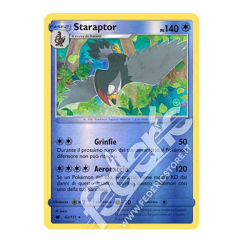 083 111 Staraptor Rara Reverse IT MINT Federicstore