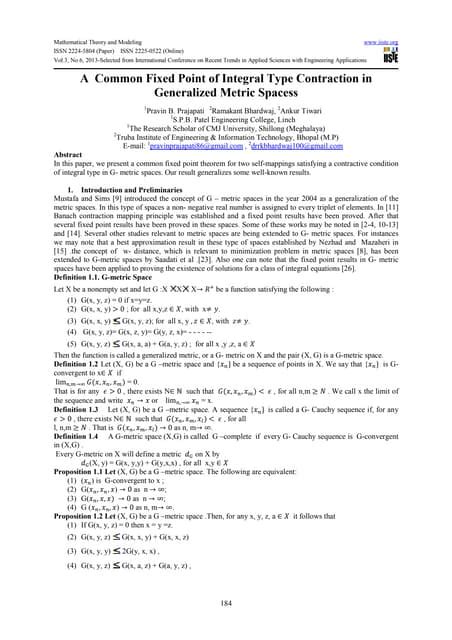 a common fixed point of integral type contraction in generalized metric spacess pdf
