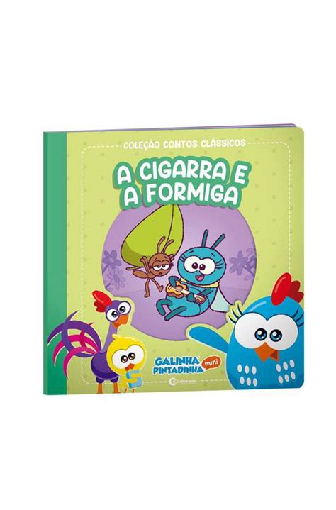 Livro Contos Classicos Galinha Pintadinha Mini A Cigarra E A Formiga
