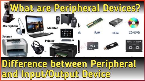 What Are Peripheral Devices Difference Between Input Output Device