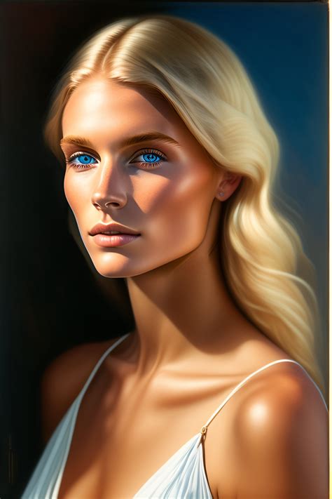 Lexica Georgeus Blonde Women With Blue Eyes And White Tan