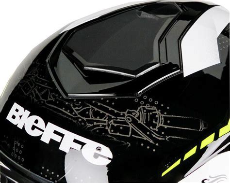 Capacete Bieffe B Naked Preto Brilho Amarelo Capacetes De Moto