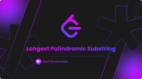 leetcode 5 longest palindromic substring solution