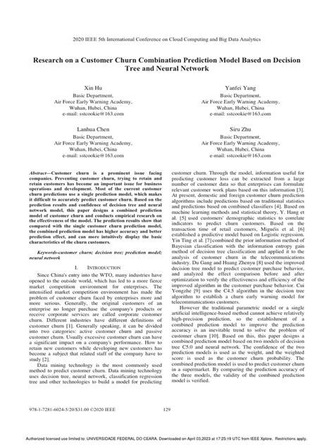 research on a customer churn combination prediction model based on decision tree and neural