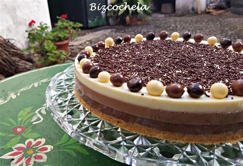 RECETAS Y A COCINAR SE HA DICHO TARTA TRES CHOCOLATES FÁCIL Y SIN