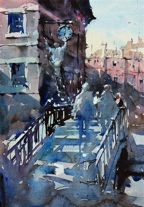 Tim Willmot Venice Wilmot Watercolor Paintings Watercolours Uk