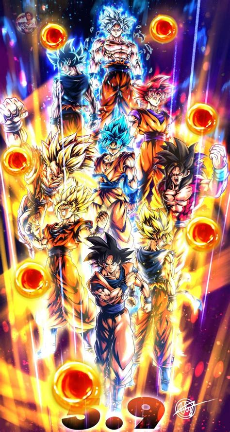 Wallpaper Goku All Transformations
