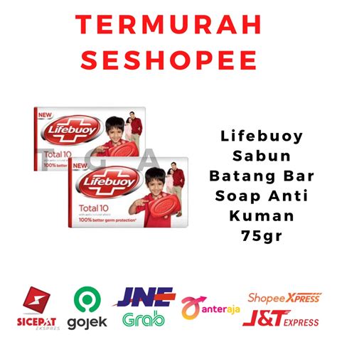 Jual Lifebuoy Sabun Batang Bar Soap Anti Kuman 75gr Shopee Indonesia
