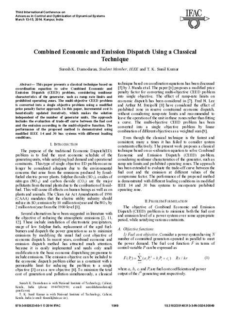 pdf combined economic and emission dispatch using improved backpropagation neural network