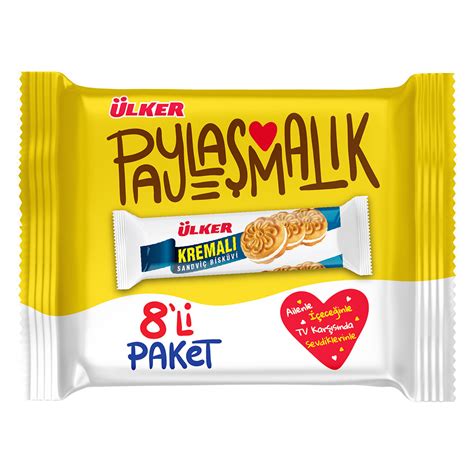 Ülker Kremalı Sandviç Bisküvi 8 li 488 G Migros