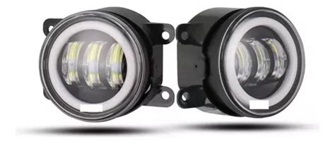 Faros Niebla Led Lupa Aro Angel Azul Mustang Pony Package Env O Gratis