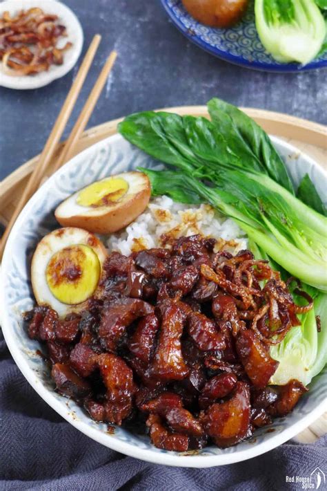 Lu Rou Fan Taiwanese Pork Rice Bowl 卤肉饭 Red House Spice