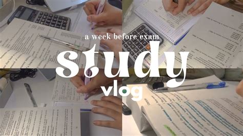 Study Vlog A Week Before Exams Accountancy Student Philippines