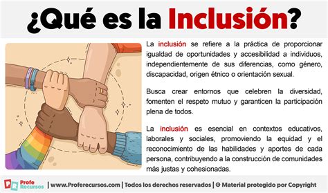 Qué es la Inclusión Definición de Inclusión