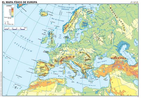 Mapa Fisico De Europa World Map Weltkarte Peta Dunia Mapa Del