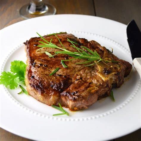 Pan Seared T Bone Steak In Garlic Butter And Rosemary Grilled Steak