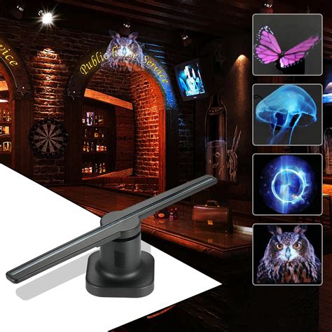 D Hologram Advertising Display Led Fan Holographic Imaging Naked Eye