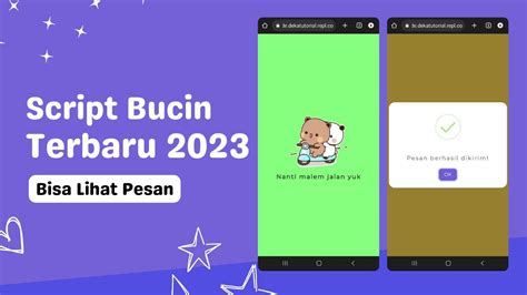 tutorial cara membuat script html bucin gombal terbaru replit youtube