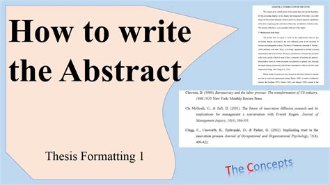How To Write An Abstract In Apa Style Youtube