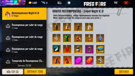 R Pido Garena Regala Todas Estas Recompensas En Free Fire Evento