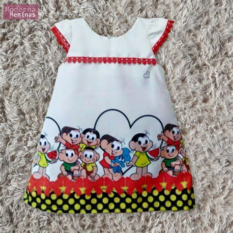 Vestido Festa Infantil Da Turma Da M Nica Magali Tubinho Trap Zio
