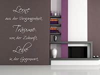 Wandtattoo Lerne Aus Der Vergangenheit Wandtattoos De