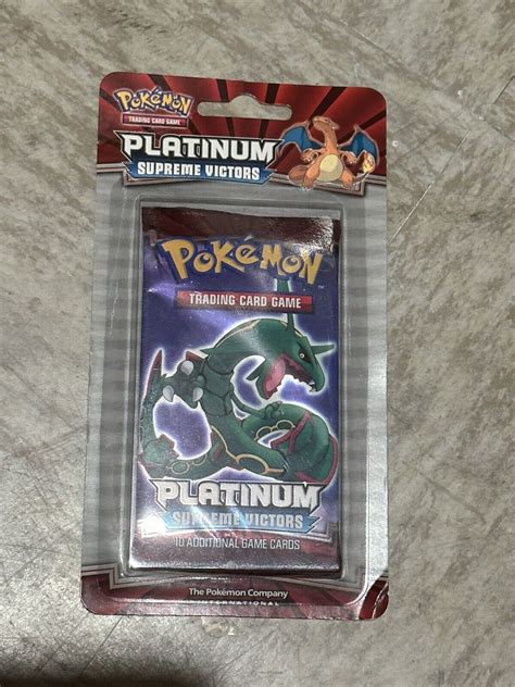 Pokemon Sealed Platinum Supreme Victors Sealed Booster Blister Pack