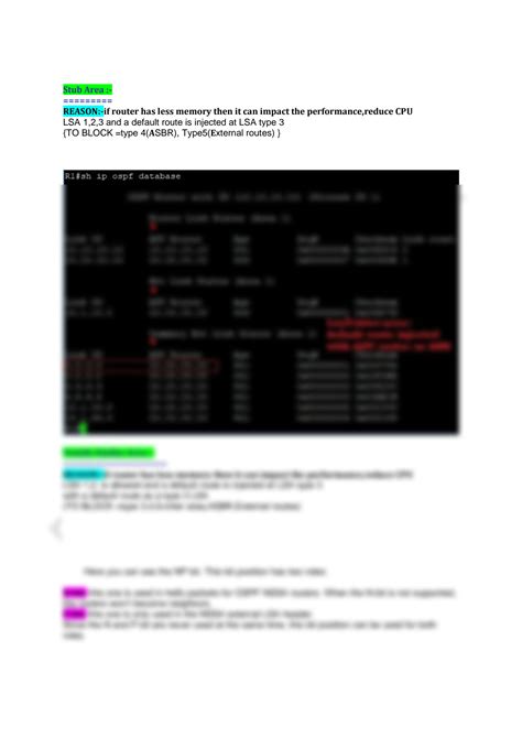 SOLUTION Ospf Lsa Types Studypool