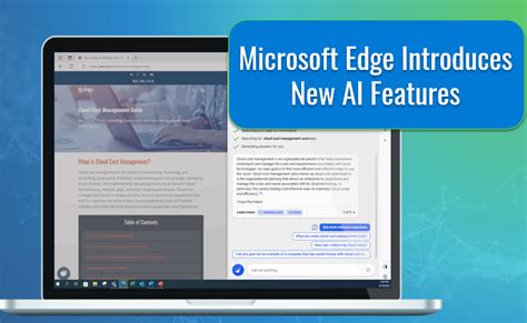 How To Use New AI Features In Microsoft Edge Browser
