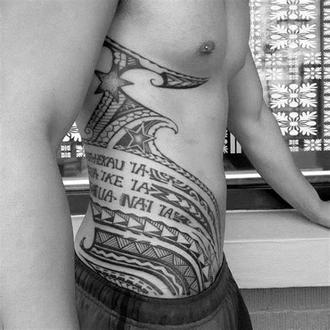 Cool Tribal Rib Tattoos For Men